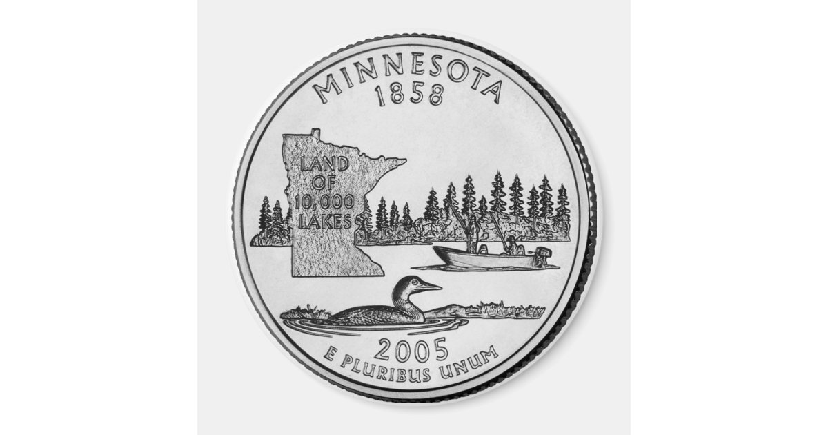 2005 Minnesota State Quarter magnet | Zazzle