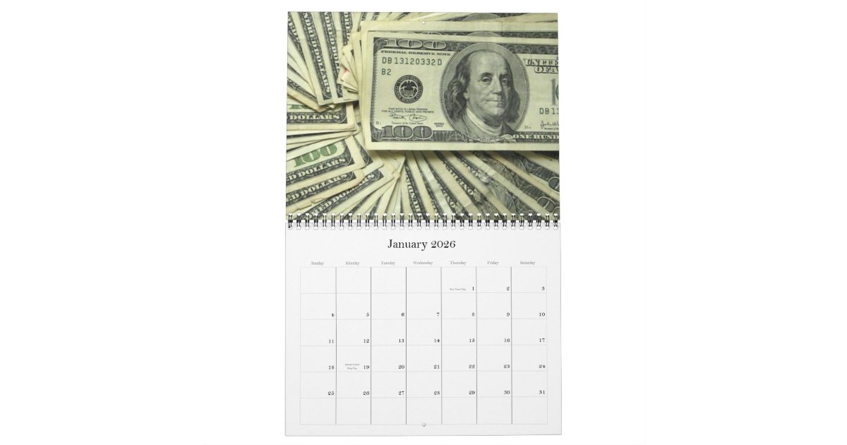 2009 Money Time Calendar | Zazzle
