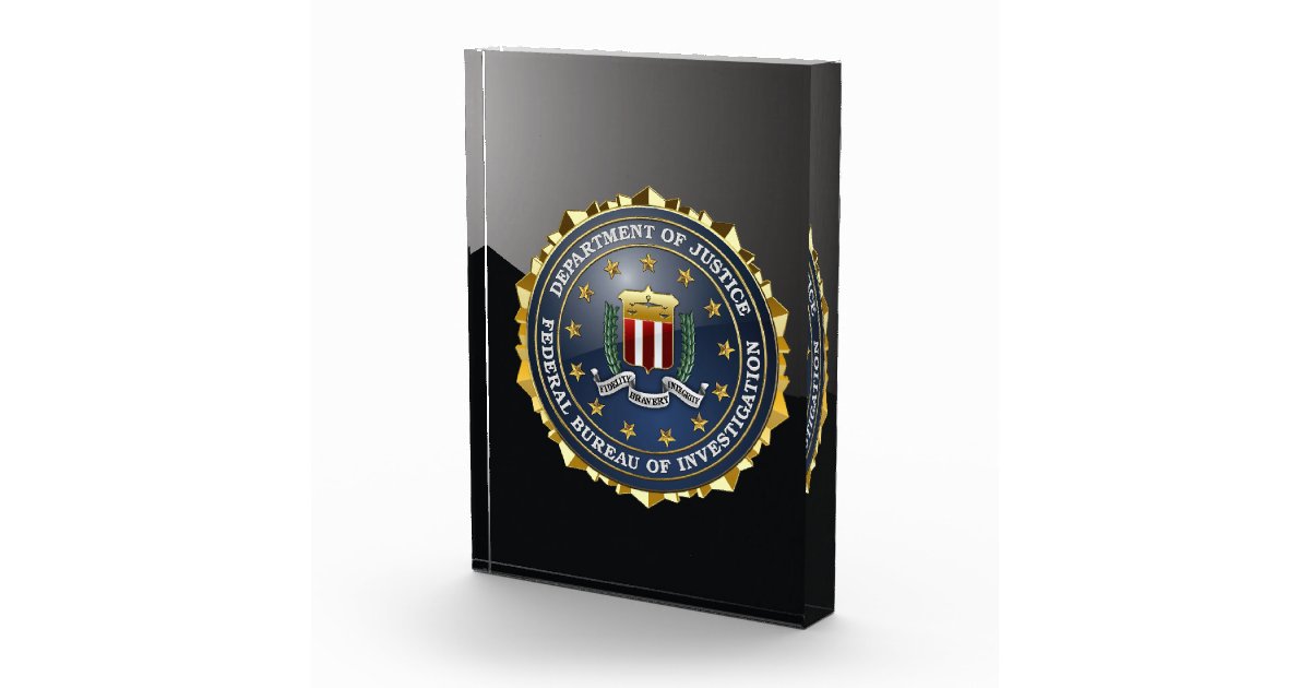 [200] FBI Special Edition Award | Zazzle