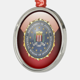 [200] FBI Special Edition Metal Ornament | Zazzle