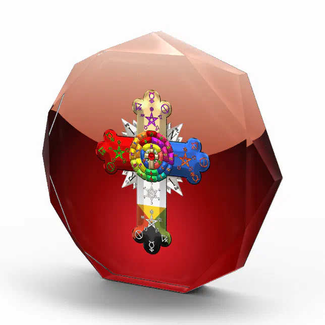 [200] Rosy Cross (Rose Croix) Acrylic Award | Zazzle