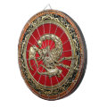 [200] Sacred Golden Scorpion on Red Dartboard With Darts | Zazzle