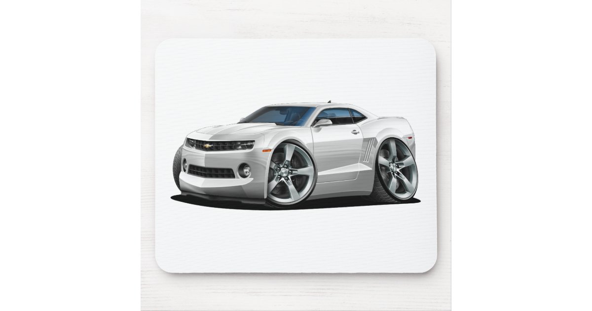 2010-12 Camaro White Car Mouse Pad | Zazzle