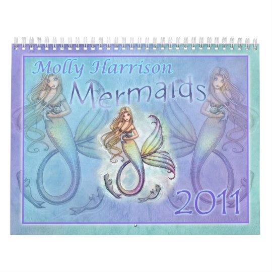 2011 Mermaid Calendar by Molly Harrison | Zazzle.com
