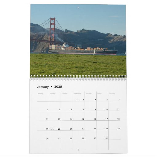 2012 GOLDEN GATE BRIDGE CALENDAR | Zazzle