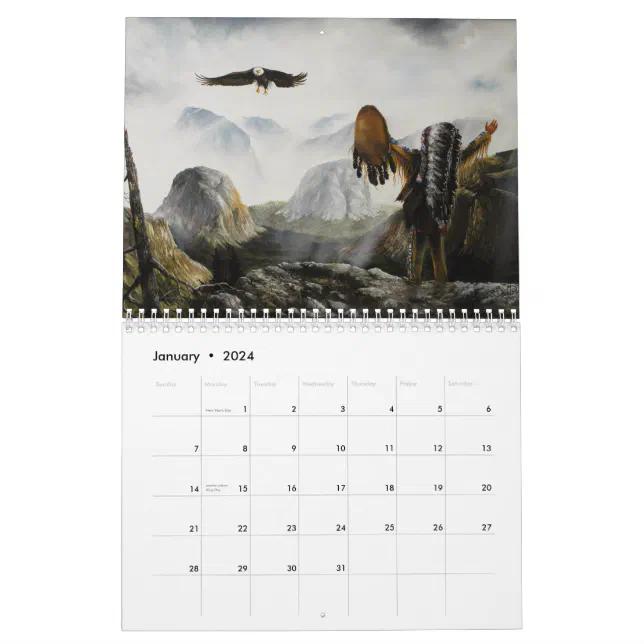 2012 Southwest and Native American Indian Art Calendar | Zazzle