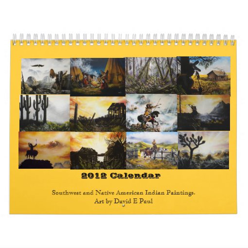 2012 Southwest and Native American Indian Art Calendar | Zazzle