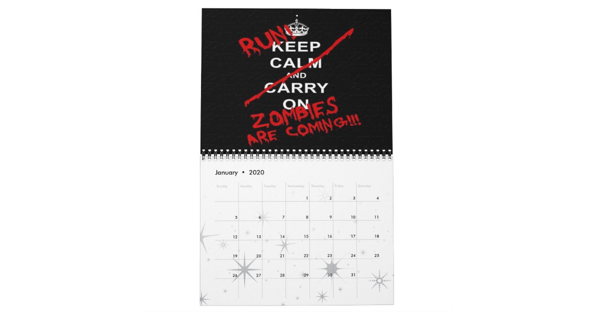 2013 zombie calendar | Zazzle.com