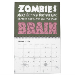 2013 zombie calendar | Zazzle