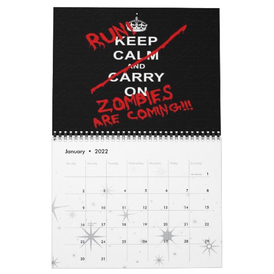 2013 zombie calendar | Zazzle.com