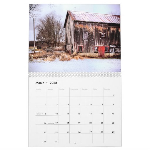 2014 Barn Calendar | Zazzle