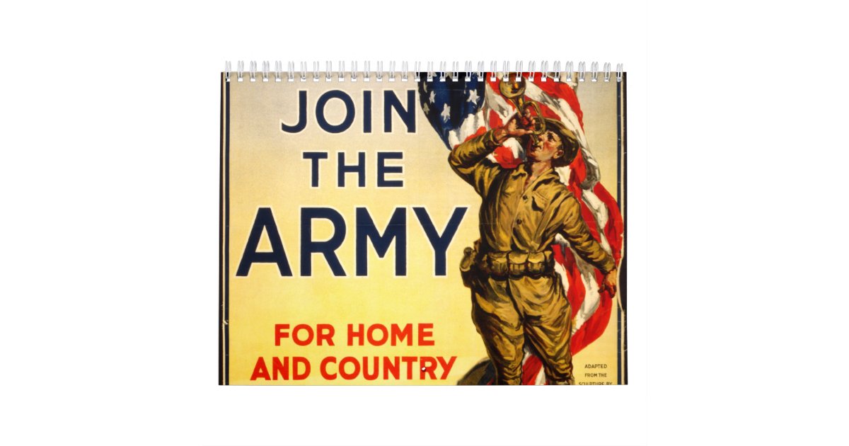2014 Classic Army Recruiting Calendar | Zazzle