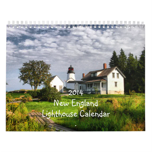 2014 New England Lighthouse Calendar | Zazzle