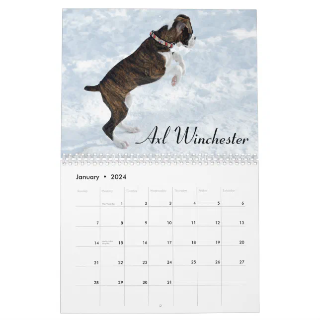 2015 Boxer Puppy Love Calendar | Zazzle