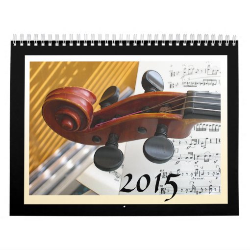 2015 Musical Instrument Calendar | Zazzle