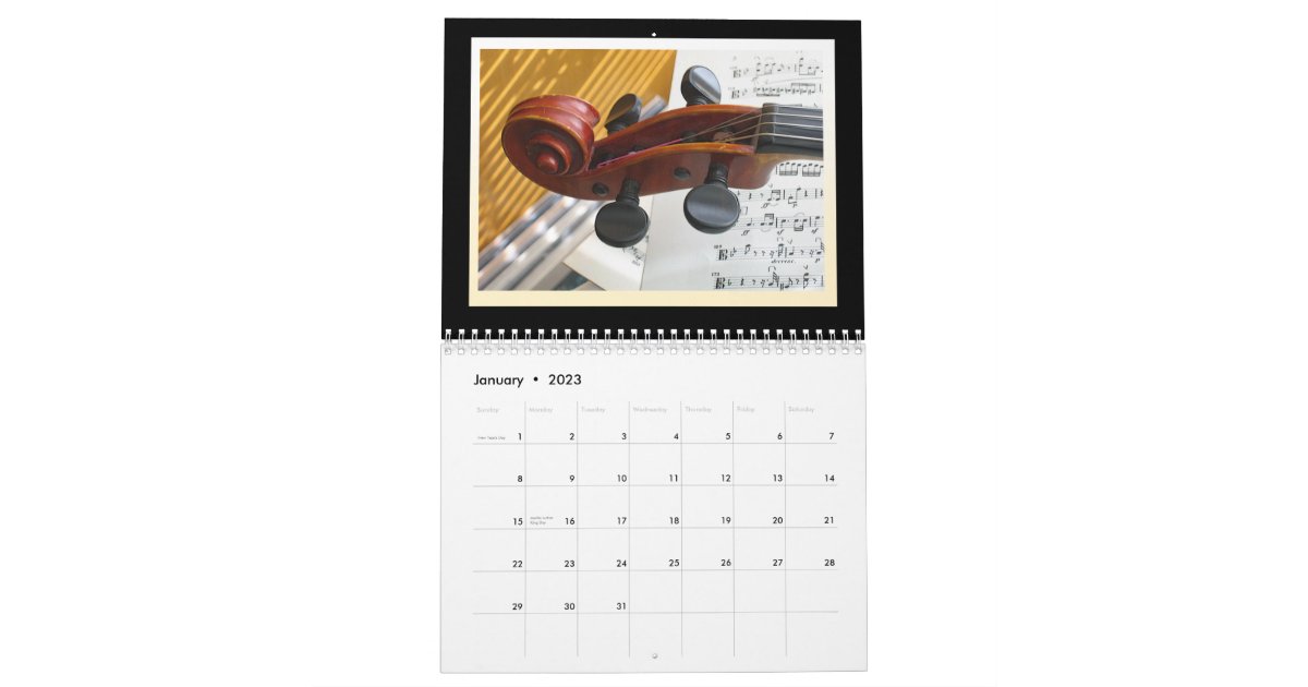 2015 Musical Instrument Calendar | Zazzle.com