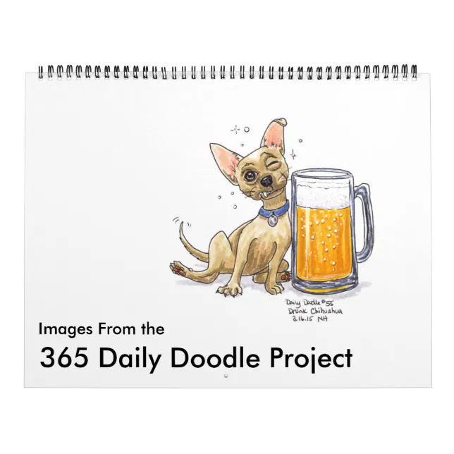 2016 Daily Doodle Calendar | Zazzle