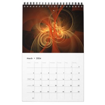 2016 Modern Abstract Art Calendar | Zazzle