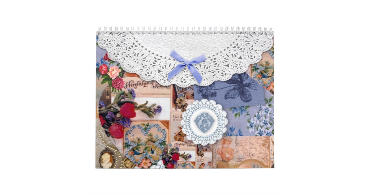 2016 Shabby Chic Calendar | Zazzle