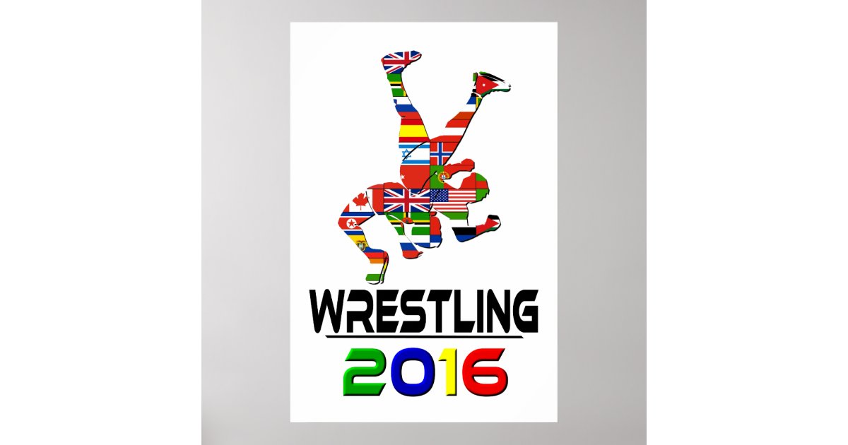 2016: Wrestling Poster | Zazzle