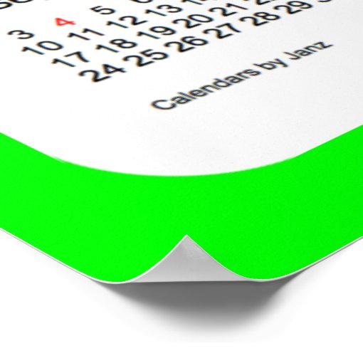 2017 Lime Wall Calendar by Janz Print | Zazzle