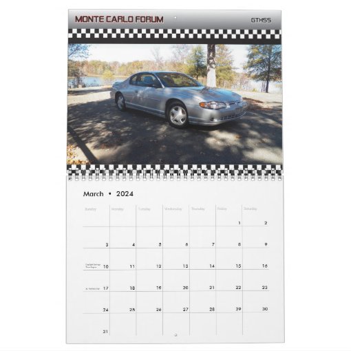 2017 Monte of the Month Calendar | Zazzle