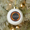 2017 Total Solar Eclipse Ceramic Ball Christmas Ornament | Zazzle