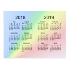 2018-2019 School Year Mini Calendar by Janz Postcard | Zazzle.com