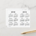 2018-2019 School Year Mini Calendar by Janz Postcard | Zazzle