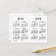 2018-2019 School Year Mini Calendar by Janz Postcard | Zazzle