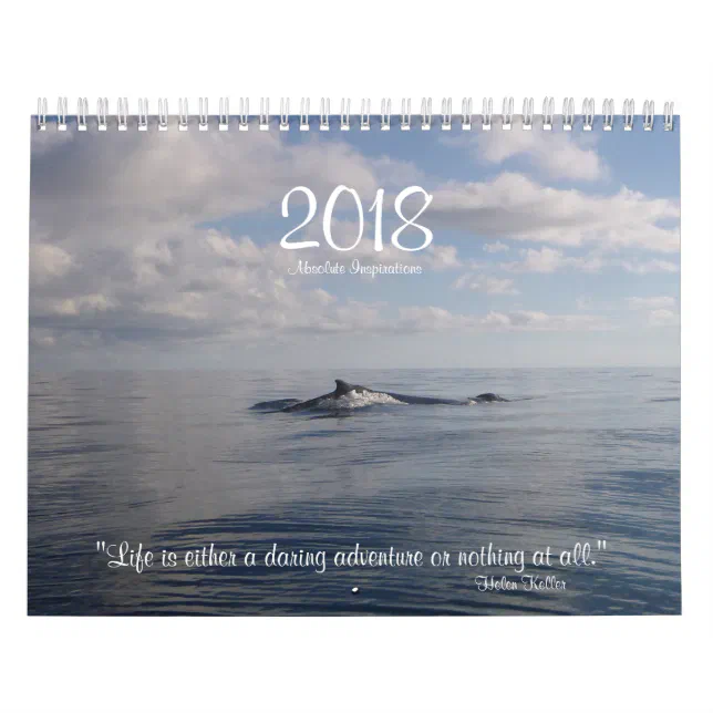 2018 Inspirational Calendar Photos with Quotes | Zazzle