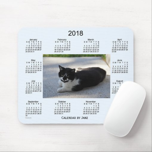 2018 Sassy Cat Calendar by Janz Mouse Pad | Zazzle