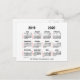 2019-2020 White 52 Weeks Calendar by Janz Postcard | Zazzle
