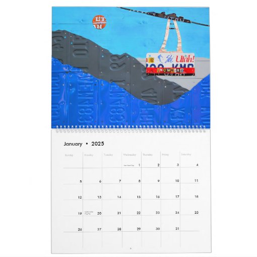 2019 Design Turnpike License Plates Calendar | Zazzle