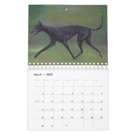 2019 Greyhound Art Calendar by Charlotte Yealey | Zazzle