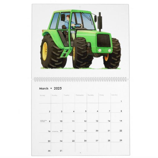 2019 Kids Construction Truck Calendar | Zazzle