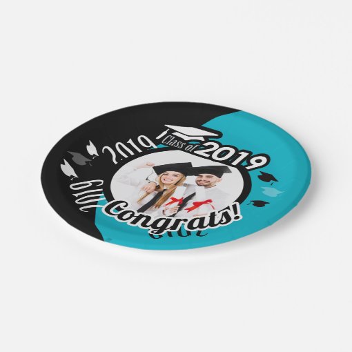 2019 Personalized Paper photo plate Graduation | Zazzle