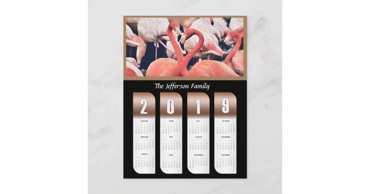 2019 Personalized Photo Calendars Postcard | Zazzle