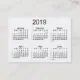 2019 White 52 Week Calendar by Janz Business Cards | Zazzle