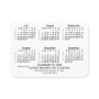 2019 White 52 Week Calendar by Janz Business Cards | Zazzle