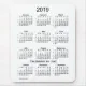 2019 White 52 Week Calendar by Janz Mouse Pad | Zazzle