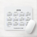 2019 White Smoke 52 Week Calendar by Janz Mouse Pad | Zazzle