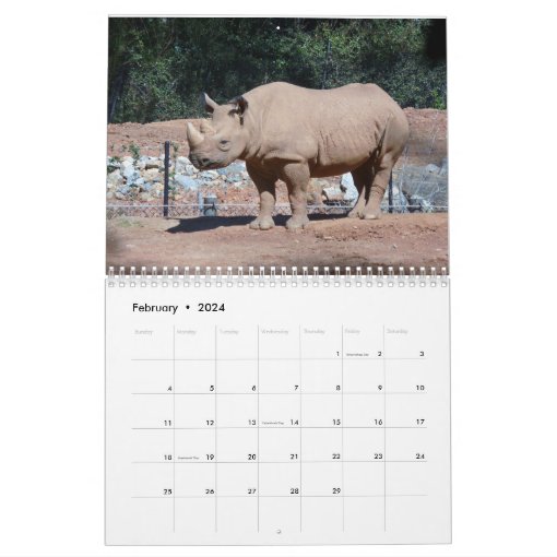 2019 Zoo Animals Calendar | Zazzle