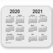 2020-2021 School Year Calendar by Janz Transparent Sticker | Zazzle