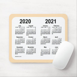 2020-2021 School Year Calendar by Janz Wheat Mouse Pad | Zazzle