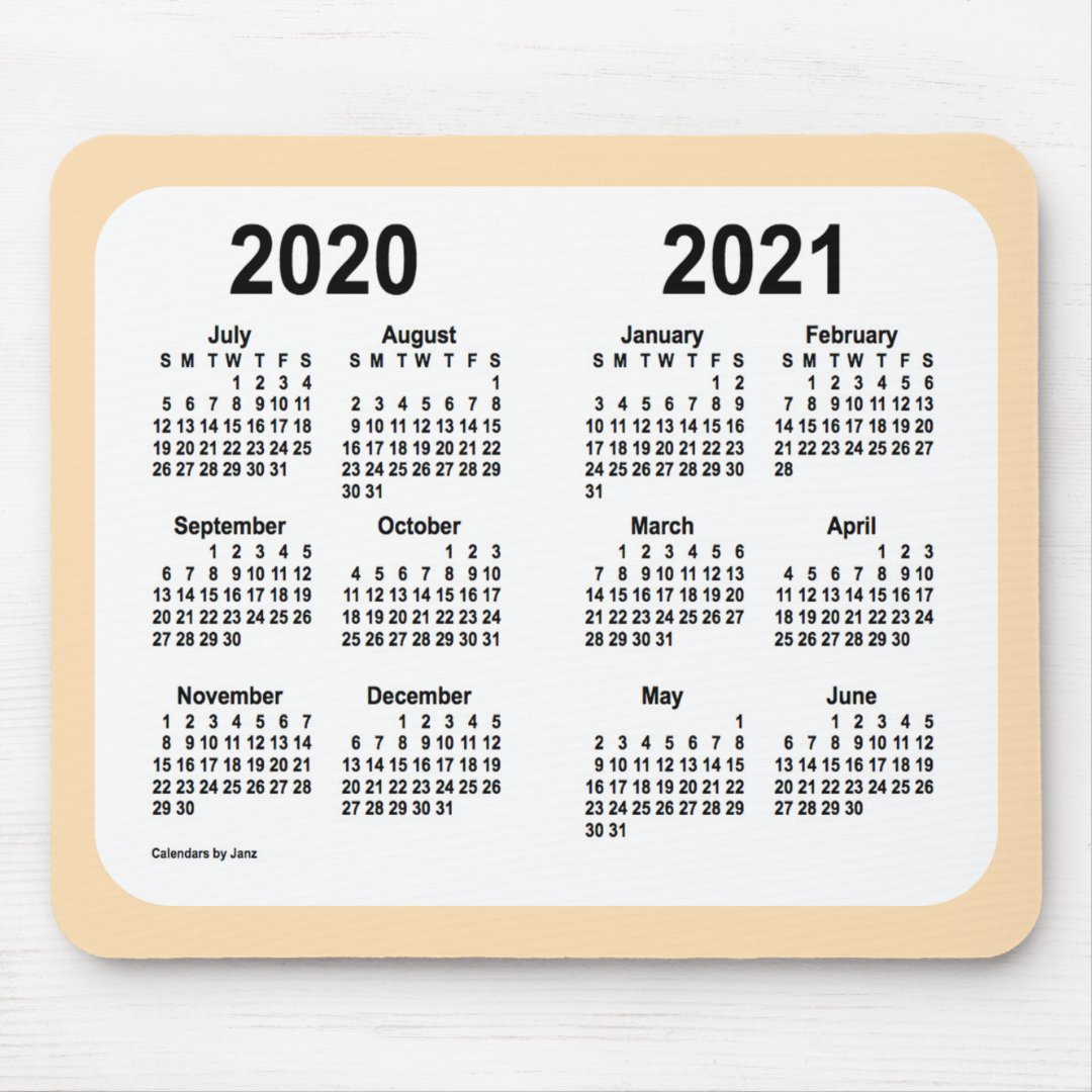 2020-2021 School Year Calendar by Janz Wheat Mouse Pad | Zazzle