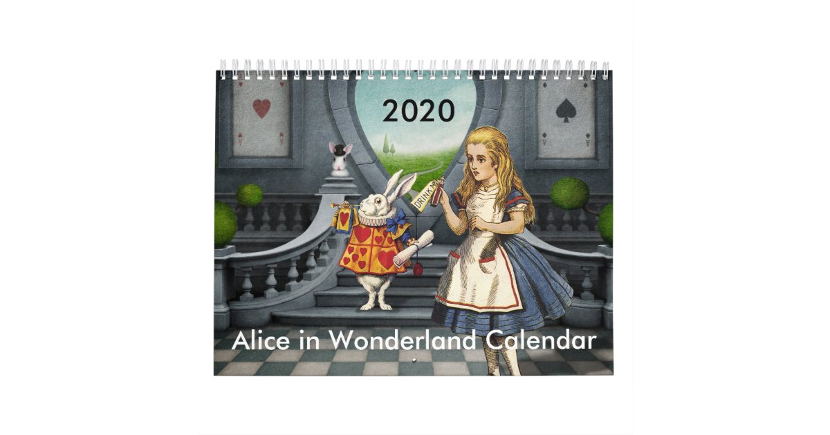 2020 Alice in Wonderland calendar | Zazzle.com