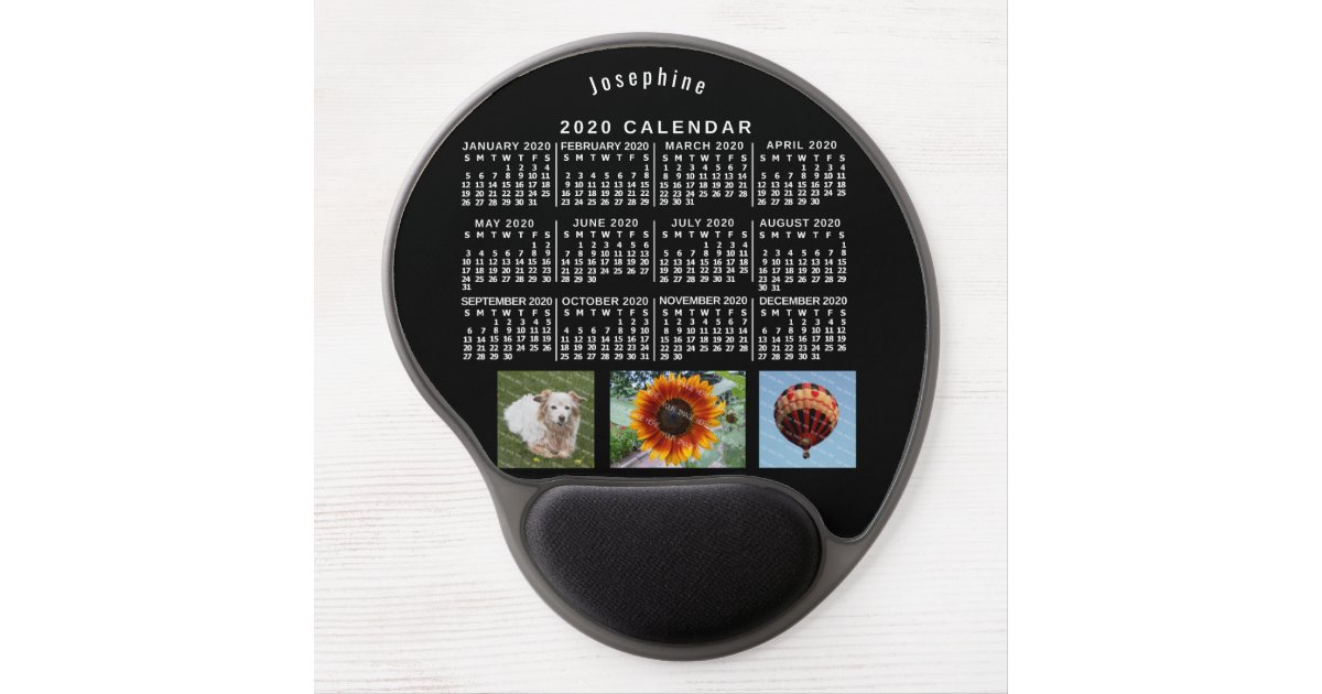 2020 Calendar (See Description for New Version) Gel Mouse Pad | Zazzle