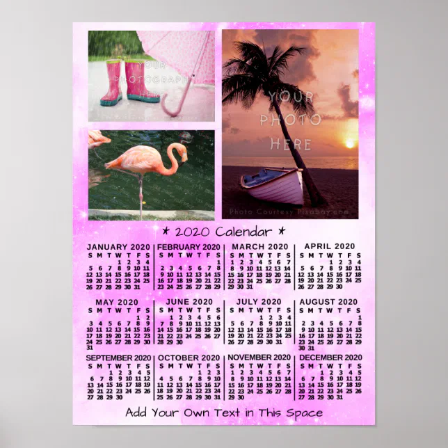 2020 Calendar (See Description for New Version) Poster | Zazzle