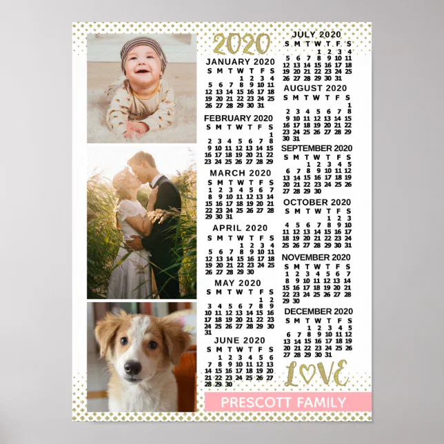 2020 Calendar (See Description for New Version) Poster | Zazzle